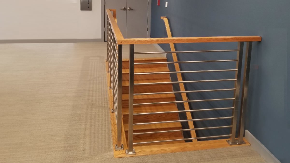 Office Space Railing Infill System AGS Stainless Steel Clearview ...