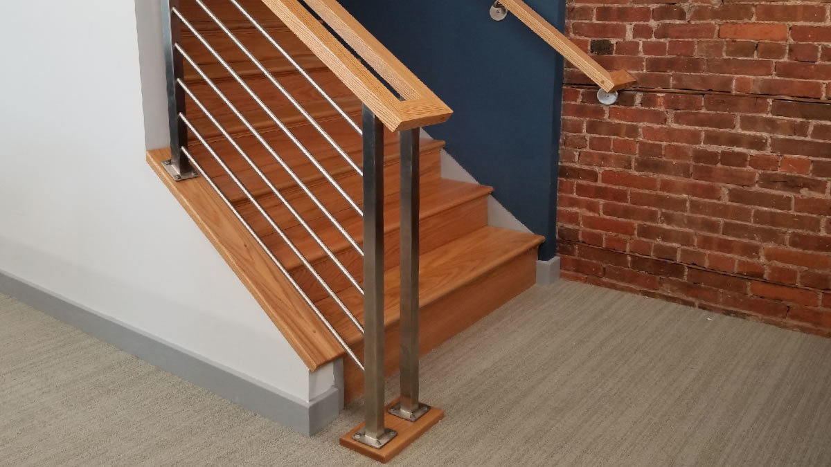 Office Space Railing Infill System AGS Stainless Steel Clearview ...