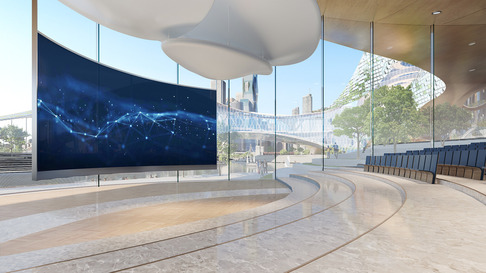 office lounge maqe rendering services virtual campus | MAQE Rendering