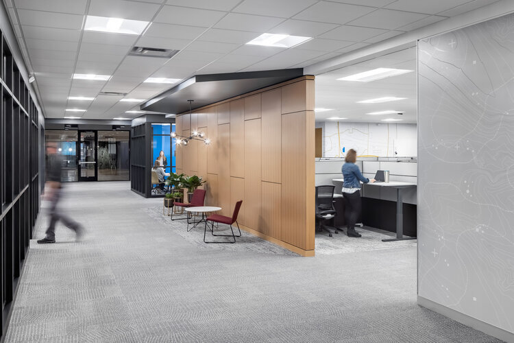 Office Walkway and Entryway at SRF Consulting Office | D.J. Kranz