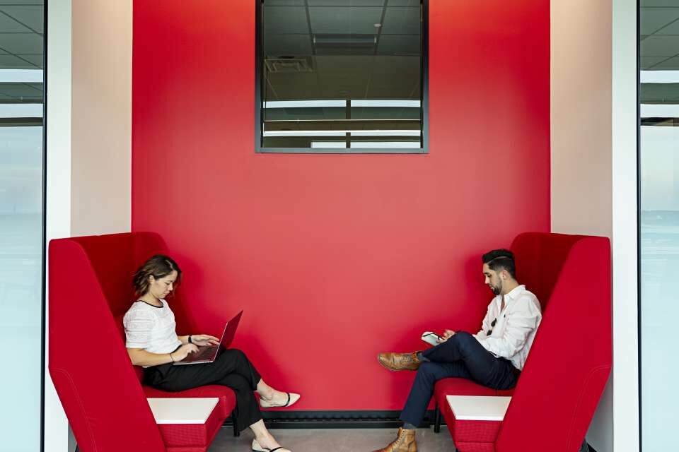 OFS Brinker International Booth Seating Workspace | OFS