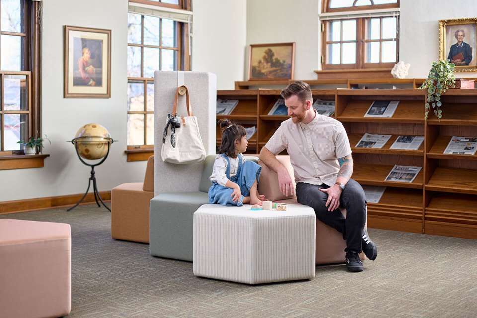 OFS Huntingburg Public Library Custom Seating | OFS