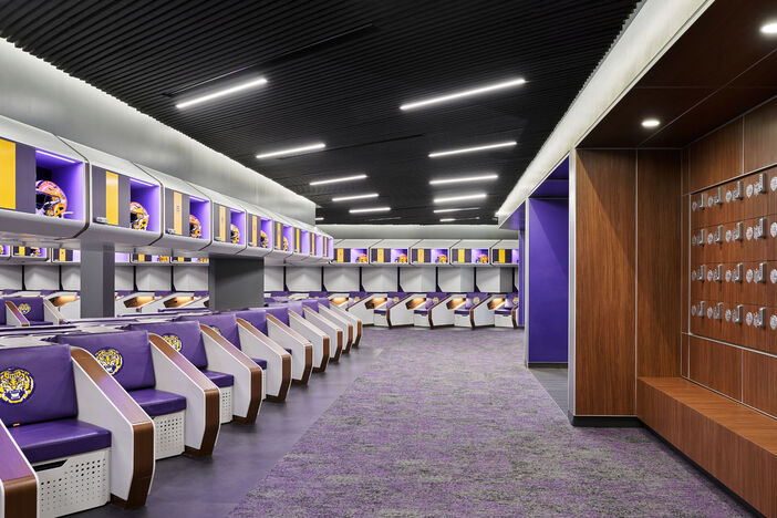 Louisiana State University Football Locker Room | OFS