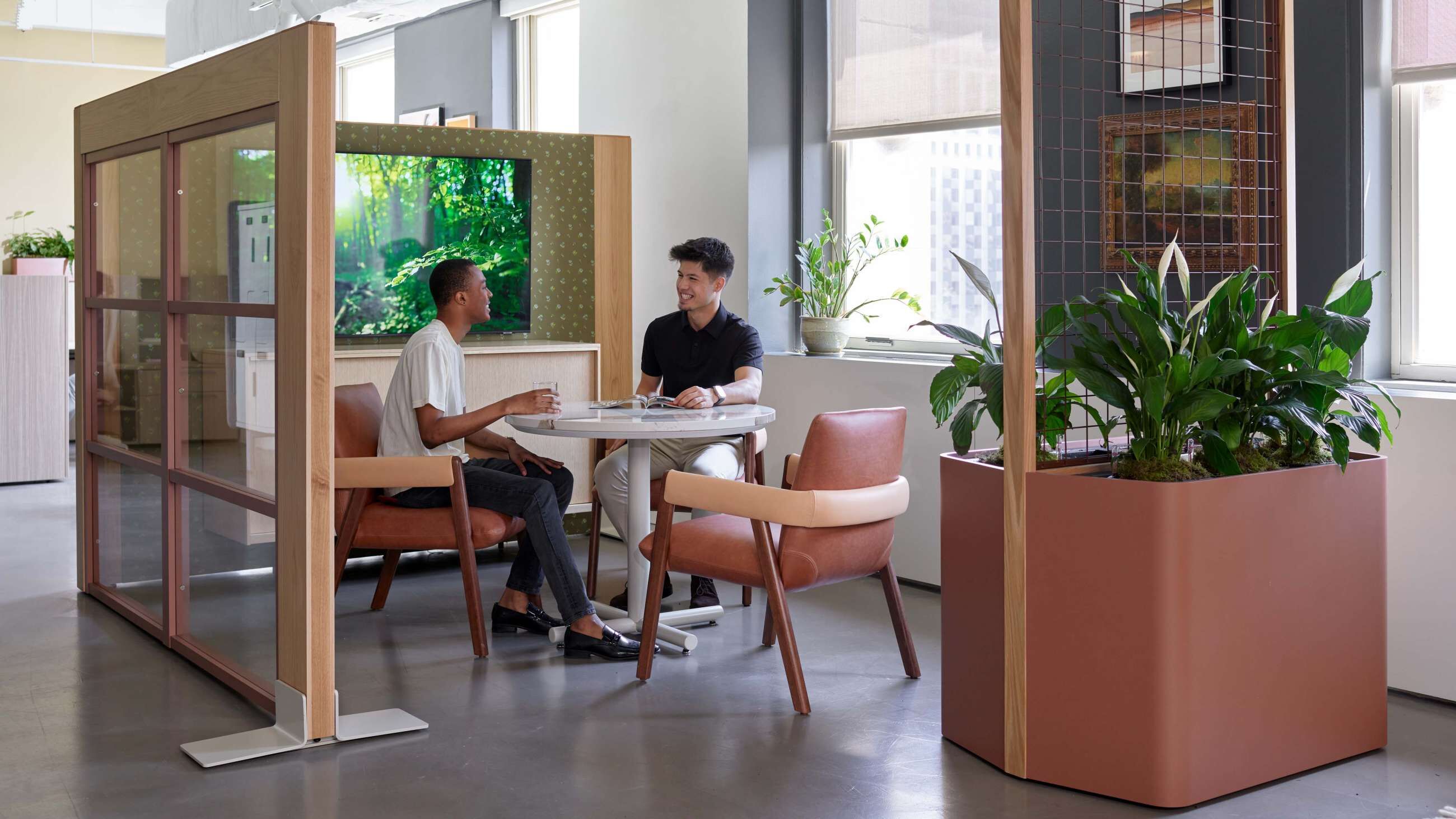 OFS Neocon 2023 Base Camp Lounge Area Partitions Walls and Furniture | OFS