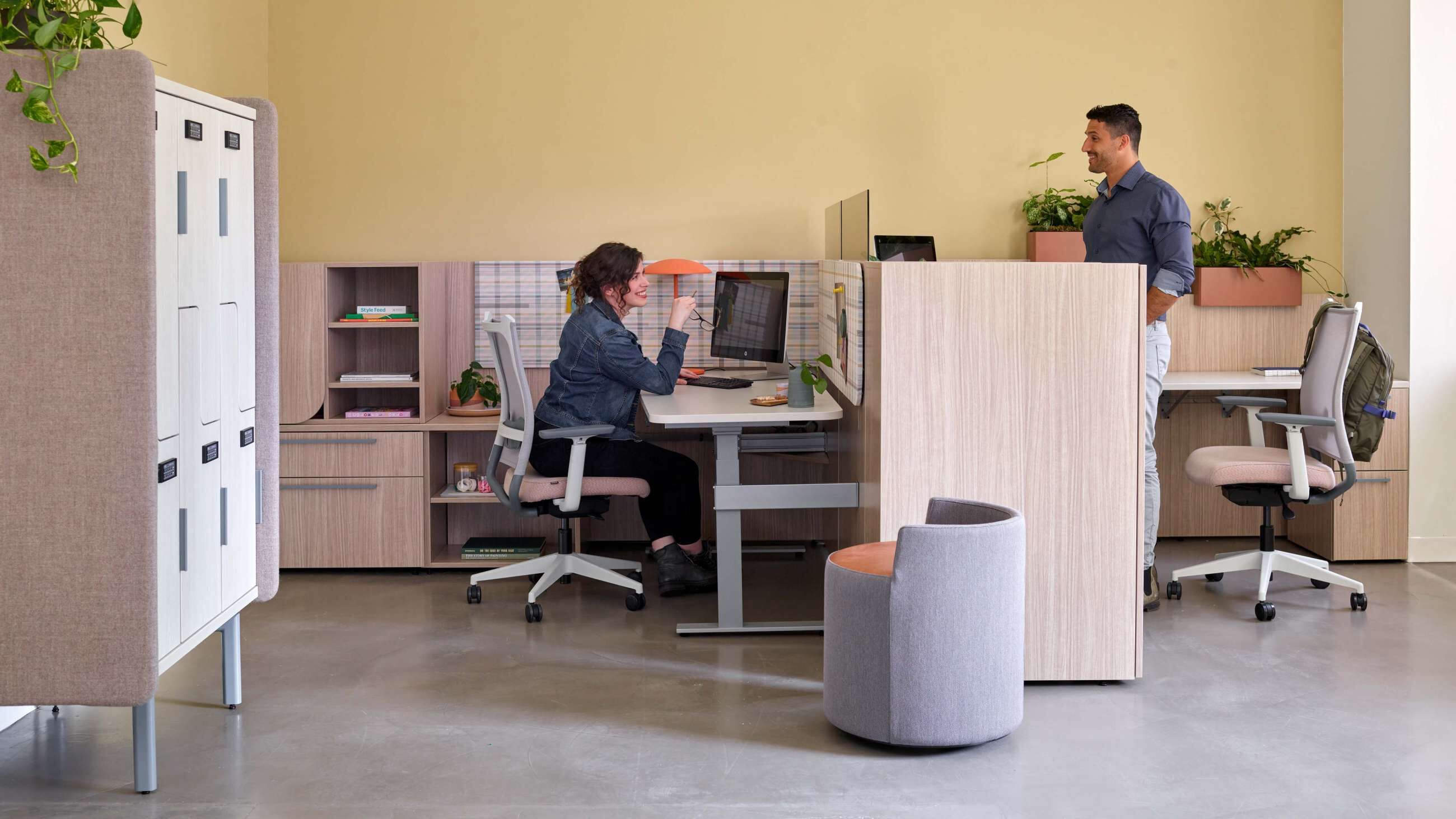 OFS Neocon 2023 Base Camp Personal Workspace Furniture and Partitions | OFS