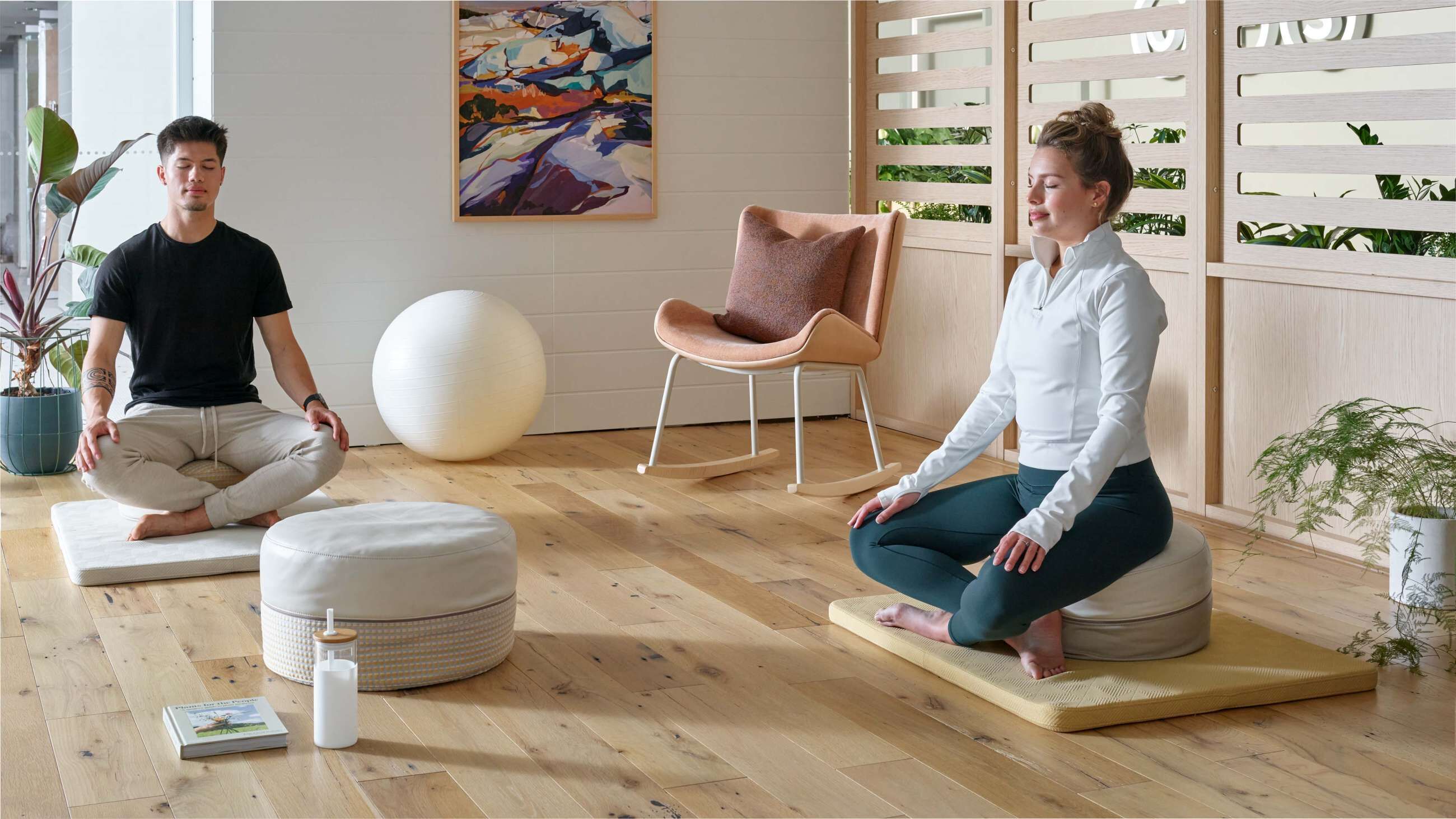 OFS Neocon 2023 Personal Respite Yoga Studio Lounge Seating | OFS