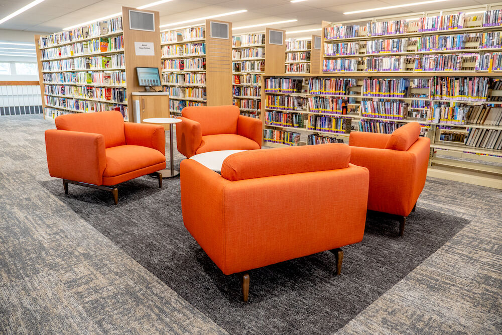 OFS St. Charles Public Library Reading Lounge Seating | OFS