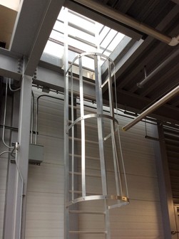 Cage Ladders // Customizable Aluminum Cage Ladder Models | O'Keeffe's Inc.