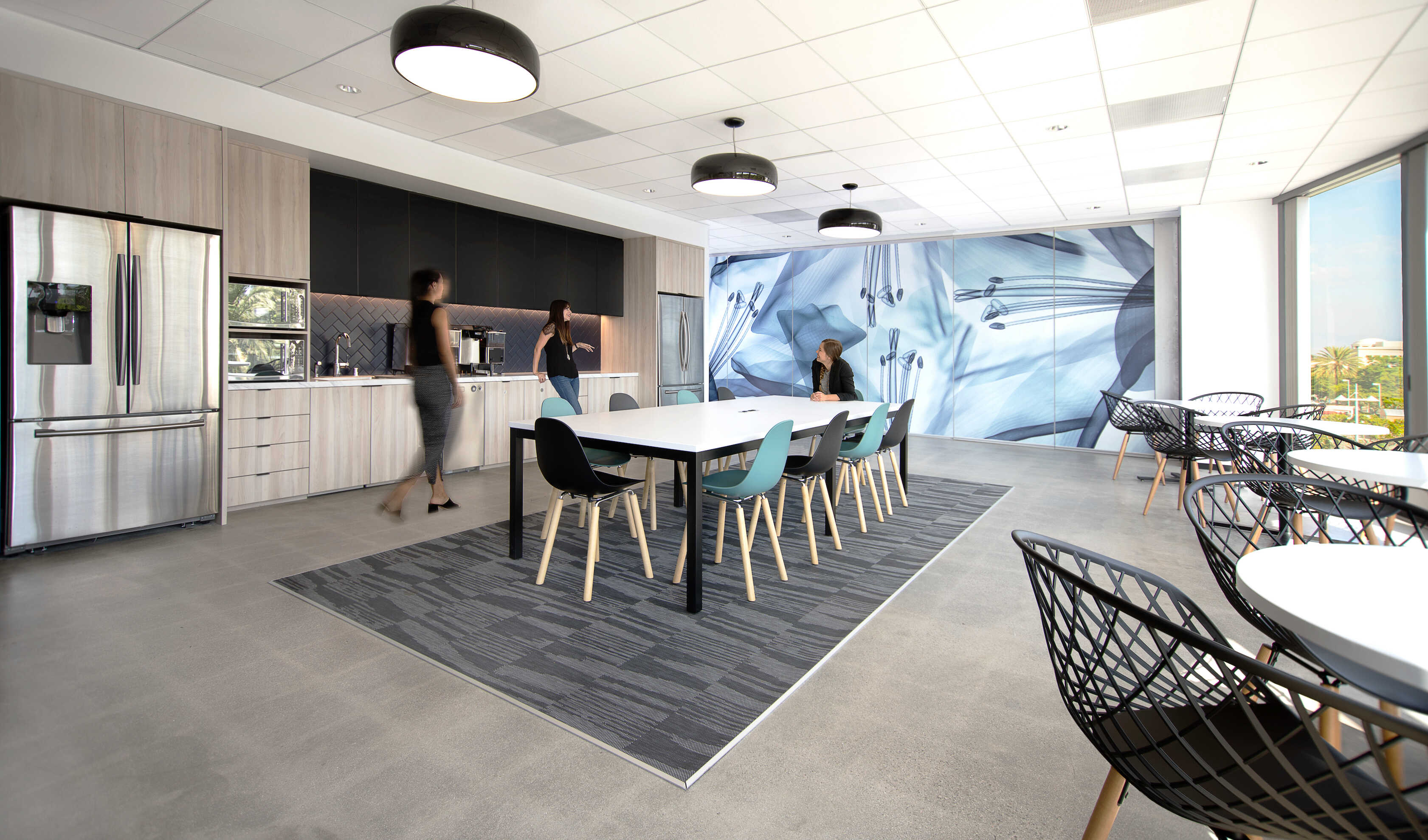 Open Office Kitchen and Work Lounge | Ferrari Images