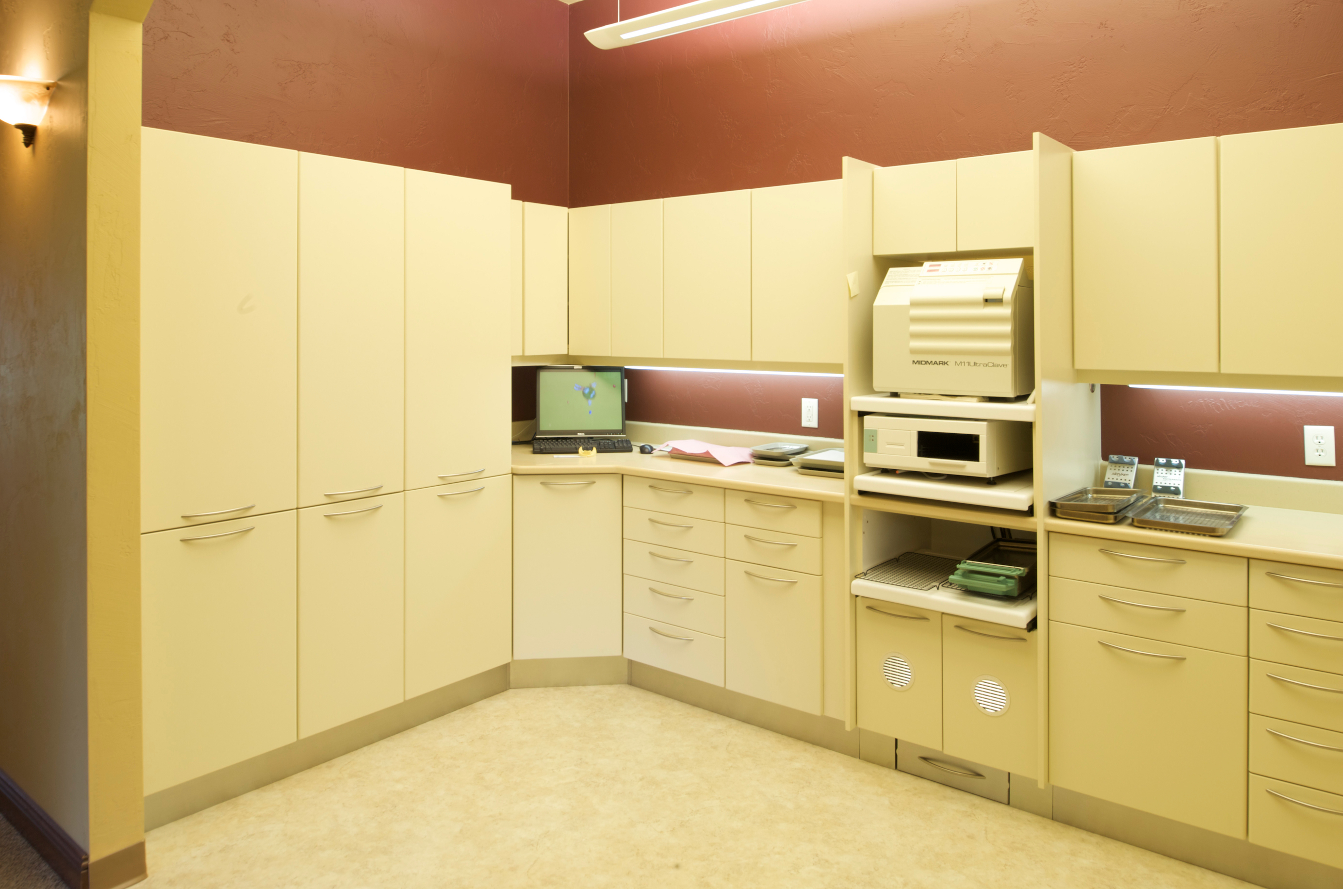 Oral Surgery Dental office storage and workspace | Gries Architectural ...