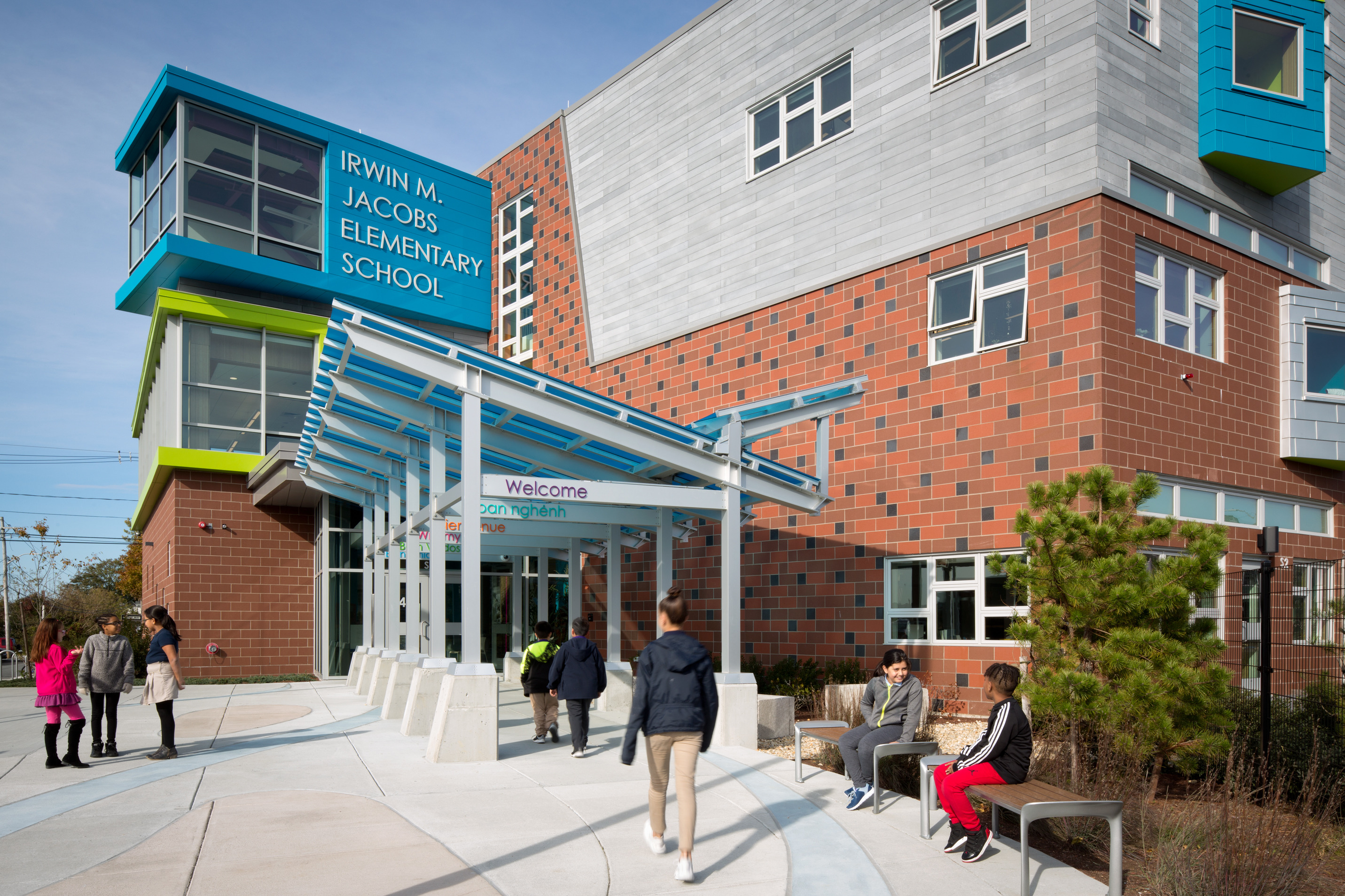 Pella Windows and Doors Irwin M. Jacobs Elementary School Walkway ...