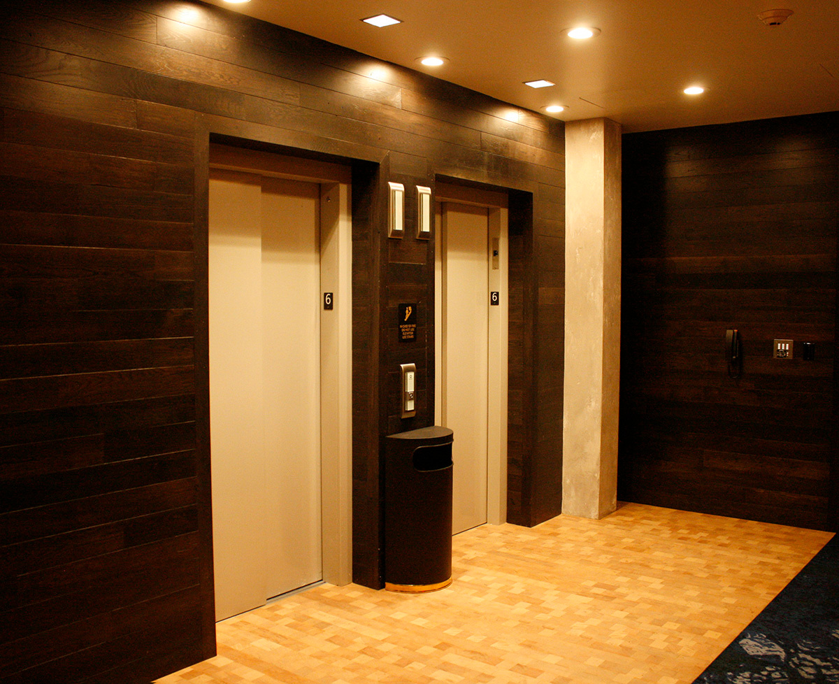 Pioneer Millworks Hi Lo Hotel interior elevators | Pioneer Millworks