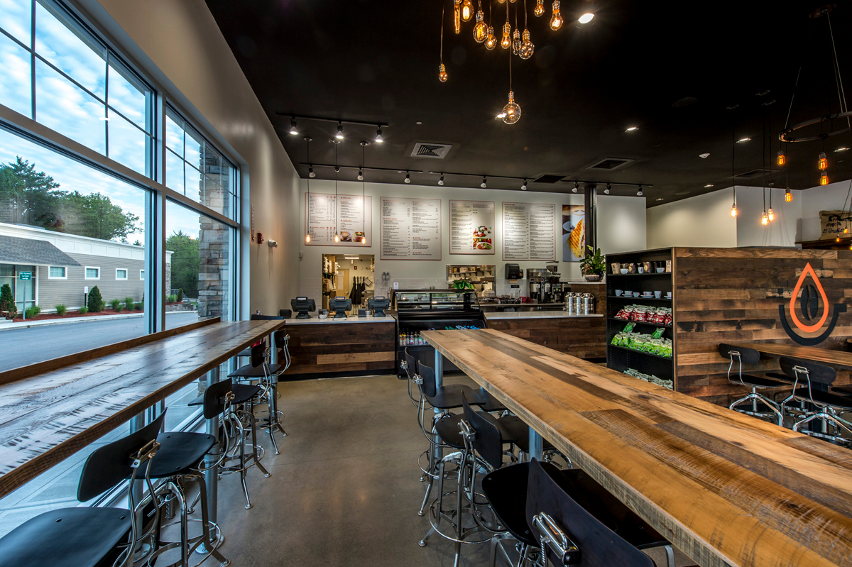 Pioneer Millworks Pressed Cafe Nashua Interior 1 | Pioneer Millworks