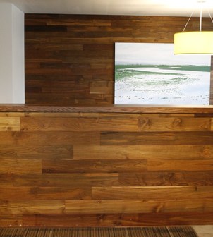 Pioneer Millworks The Osprey Block 37 Interior Reclaimed Bright Teak ...
