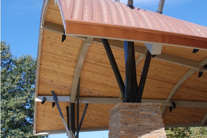 Lake Skinner // Custom Amphitheater, Trellis, and Sign | Poligon