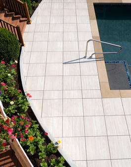 Pool deck Patio Flooring with Porcelain Pavers | Archatrak
