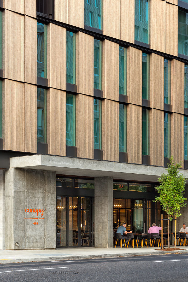 Pure + FreeForm Canopy by Hilton Deco Bronze Exterior Metal Wall Panels ...