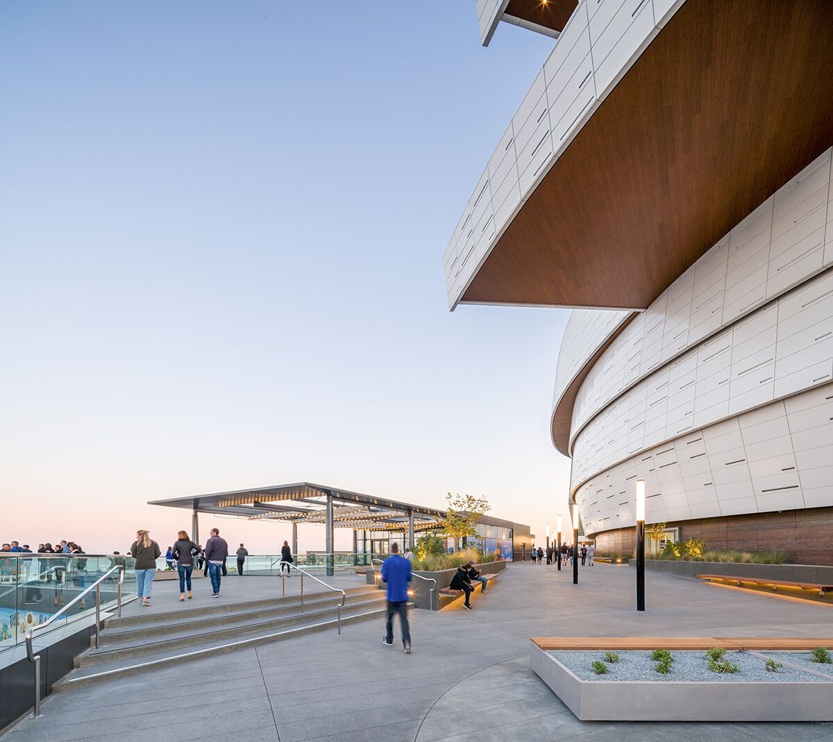 Pure + FreeForm Chase Center Exterior Landscaping Patio | Pure + FreeForm