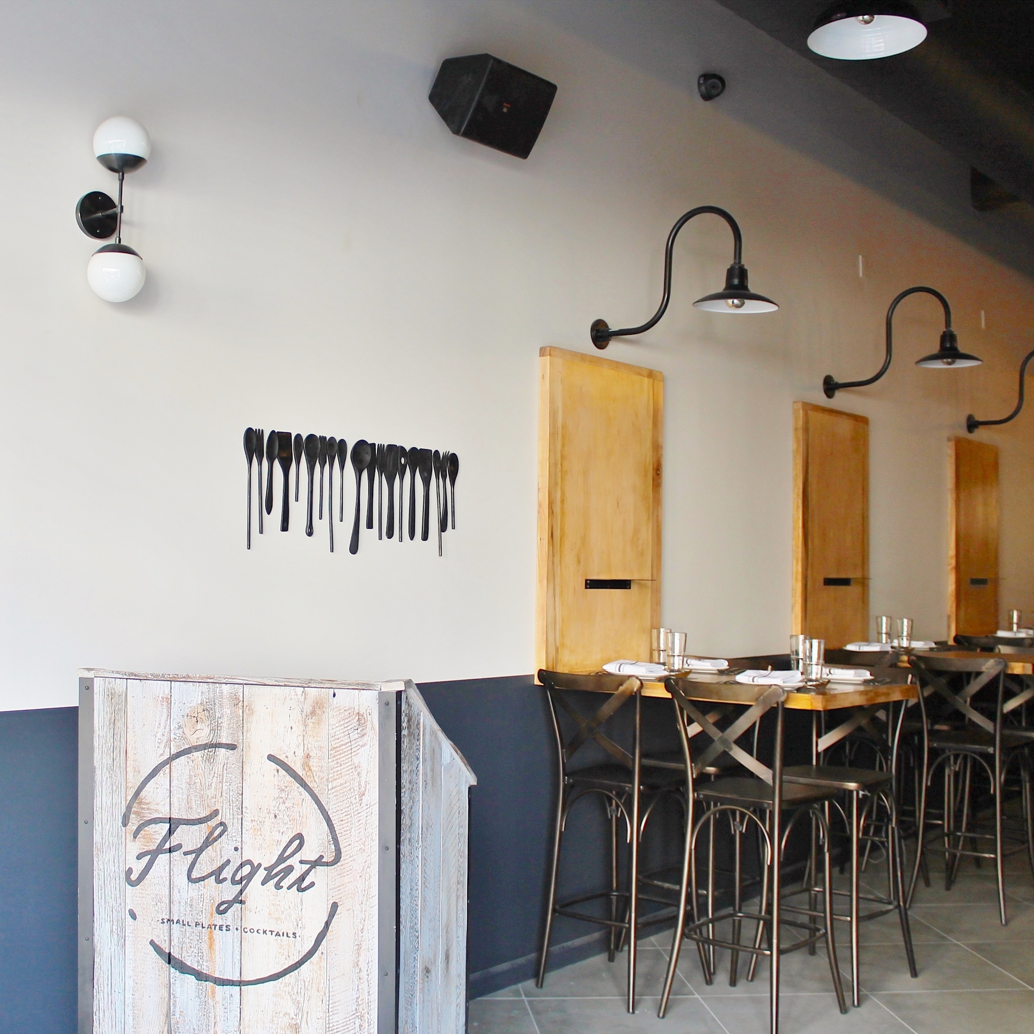 Restaurant checkin stand | Barn Light Electric