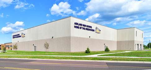 School Building with Concrete | Wells