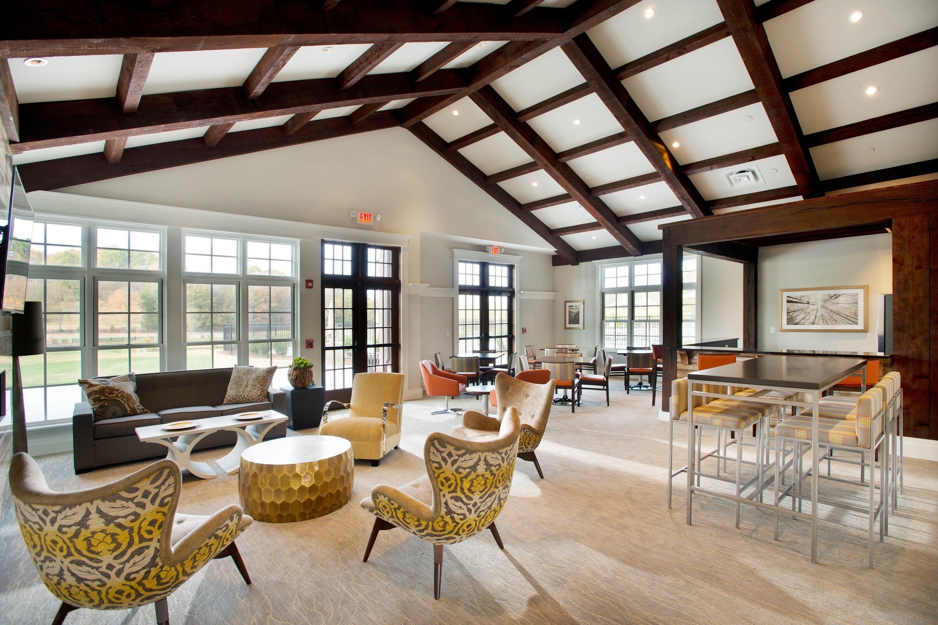 Scott Wilson Architect Falls Grove Clubhouse lounge space | Scott ...