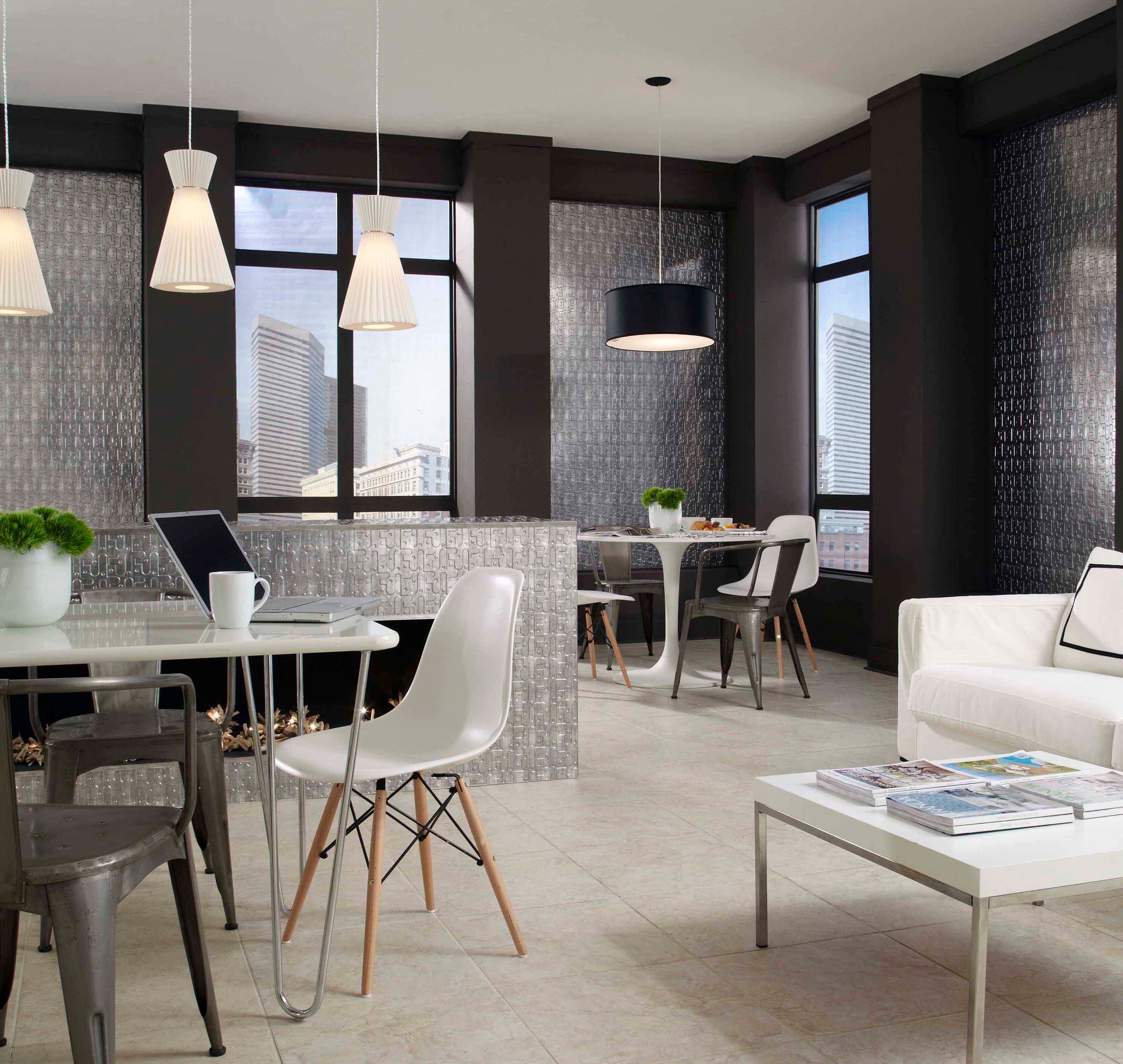 Seating Area Decorative Ceiling Tiles MF Wall Connect | Decorative ...