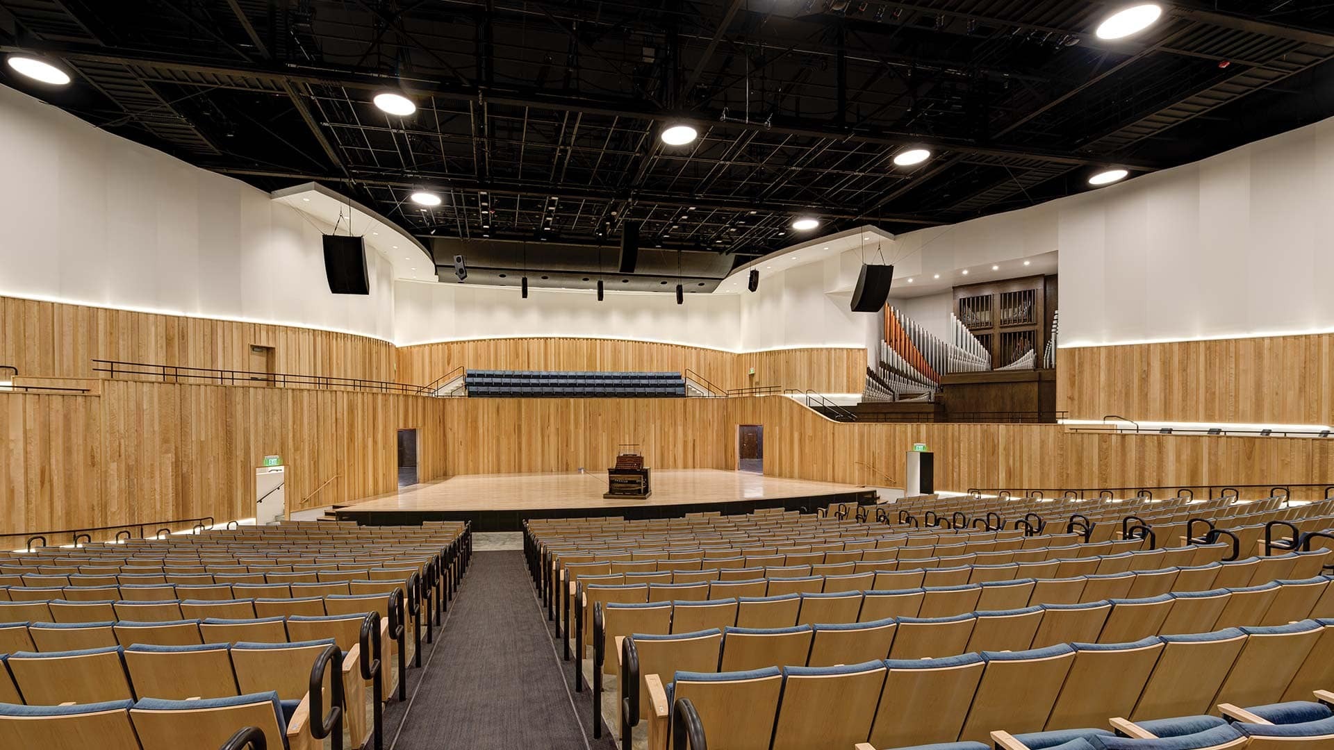 seating auditorium NEWEL AND JEAN DAINES CONCERT HALL acuity brands ...