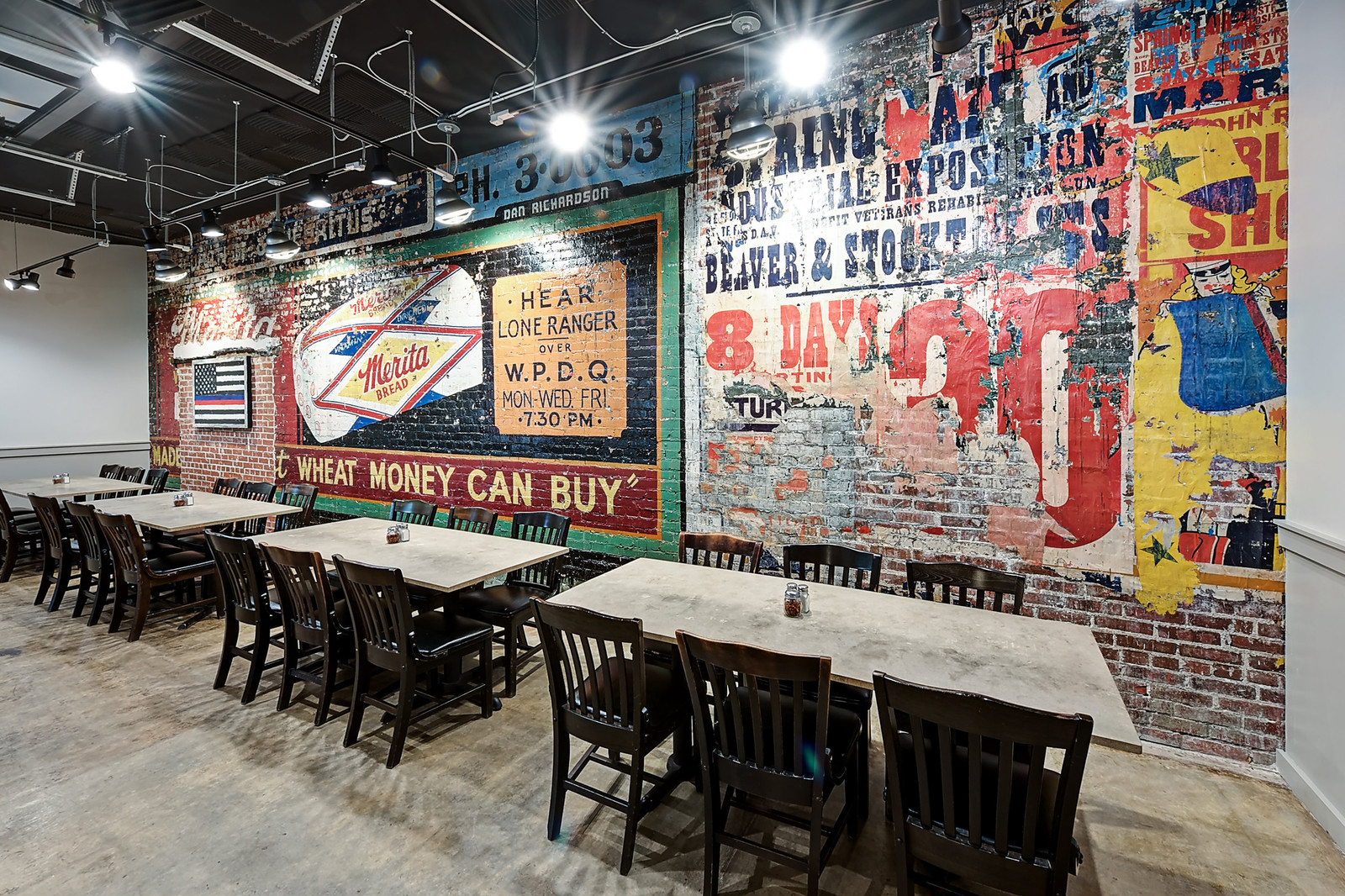 Severine Photography Dining Area Brick Wall Graphics | Severine Photography