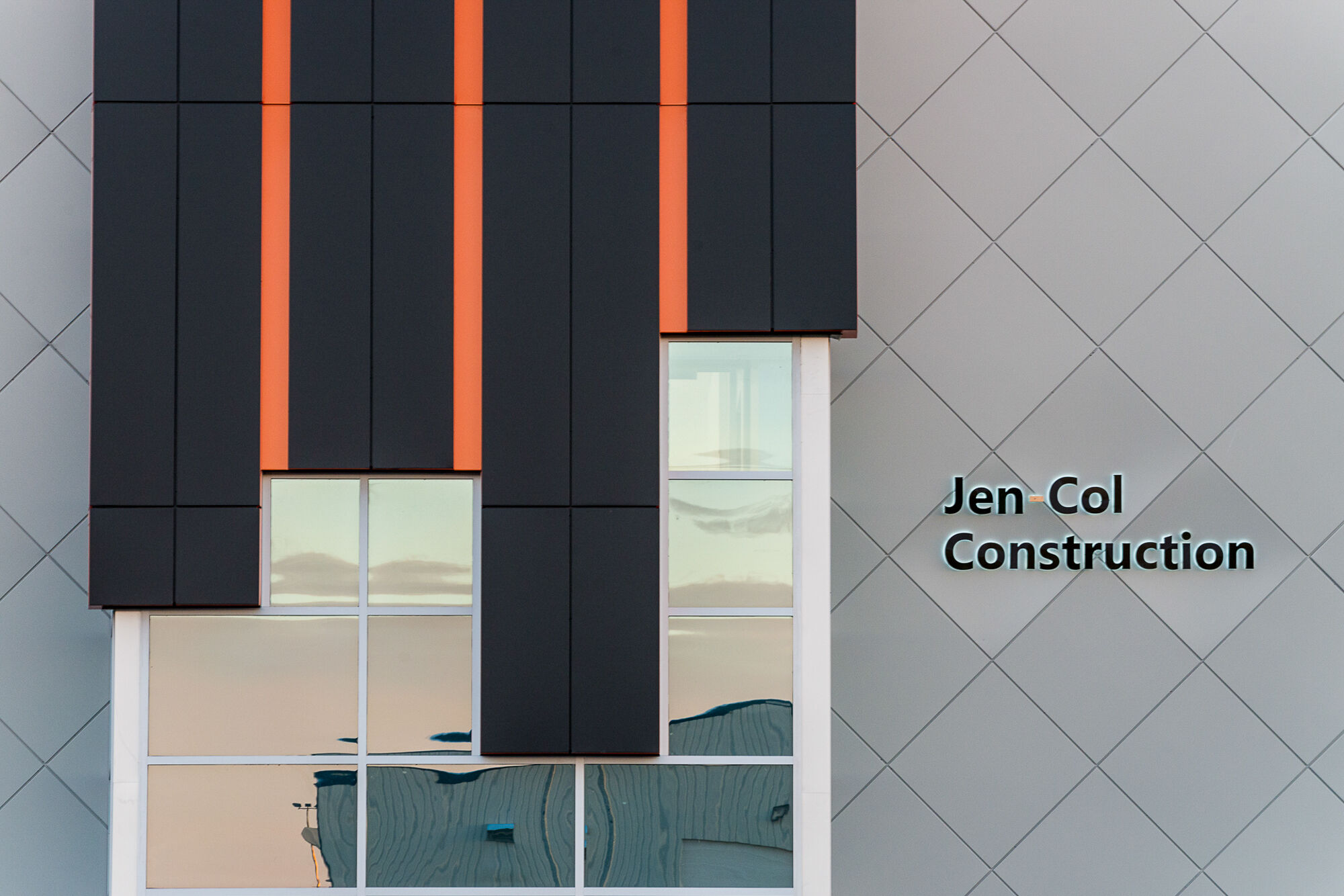 sherwin williams jen-col construction corporate office mixed paneling ...