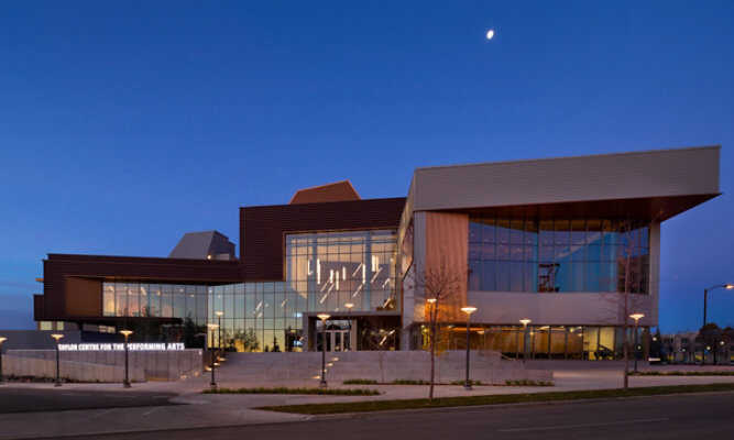 sherwin williams taylor performing arts center exterior fluropon ...