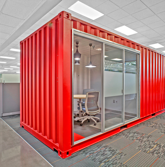 Shipping Container Meeting Rooms | DESIGN+BUILD