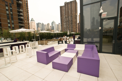 SIXINCH Benches on an Outdoor Patio | SIXINCH® USA