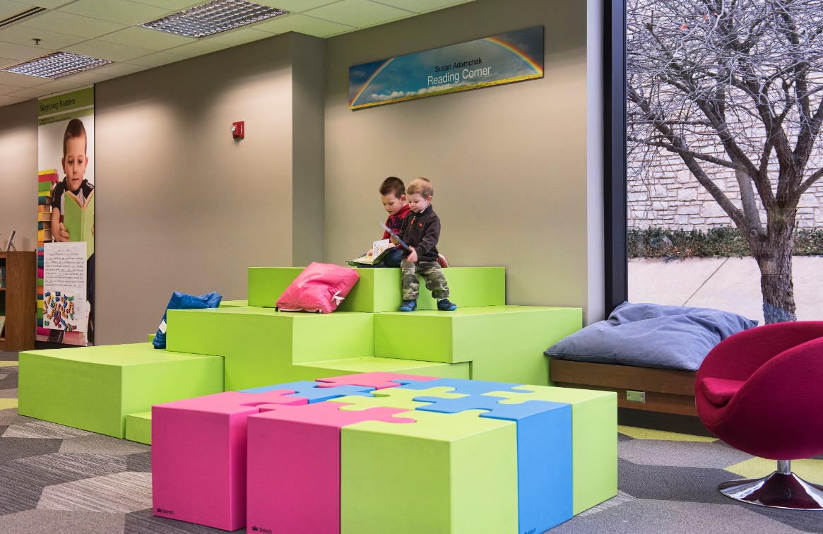 SIXINCH USA Manhattan Public Library Kansas City Kids Area Bright ...