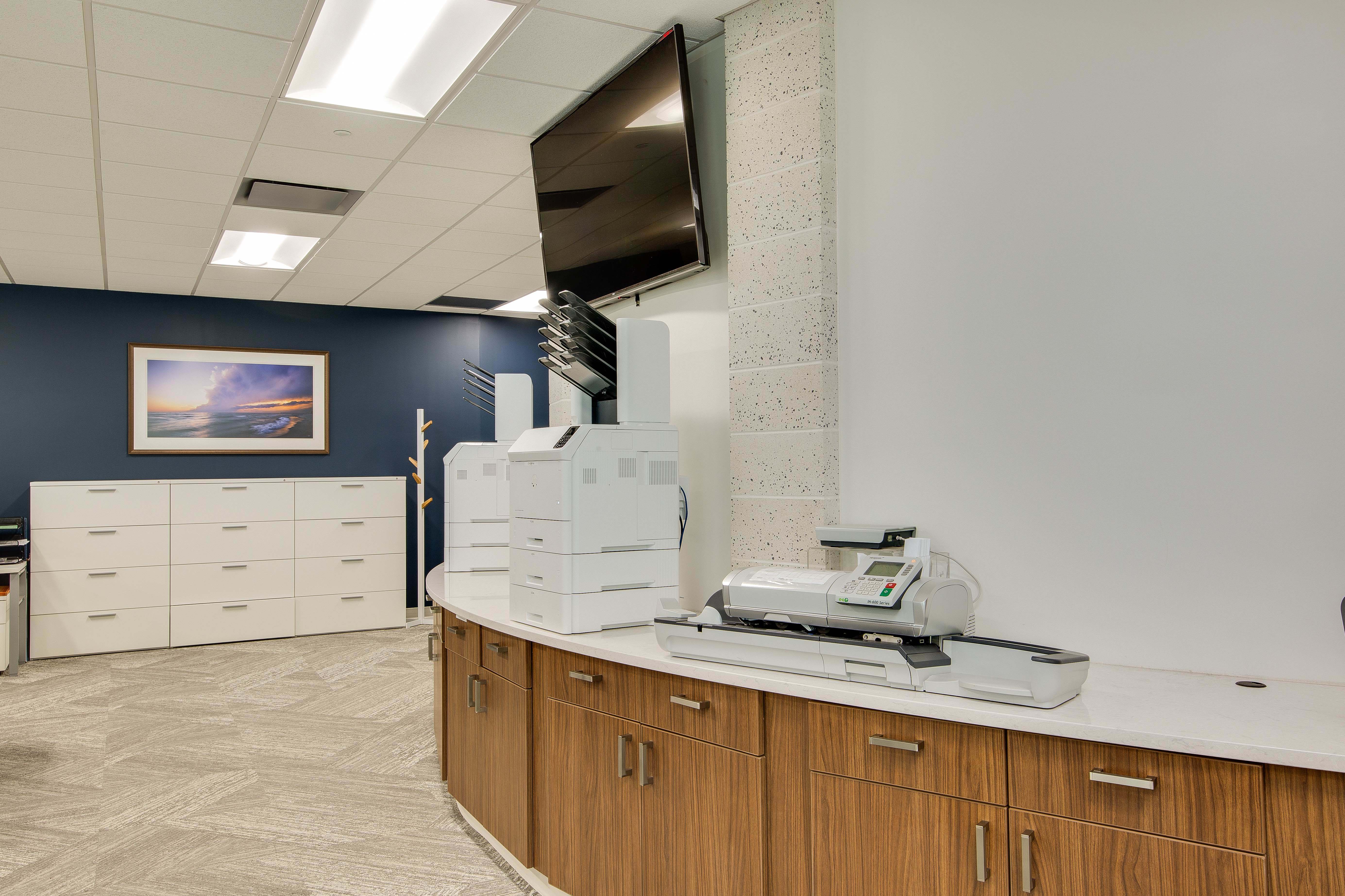 SKP Design Rx Optical Interior Copy Room | SKP Design