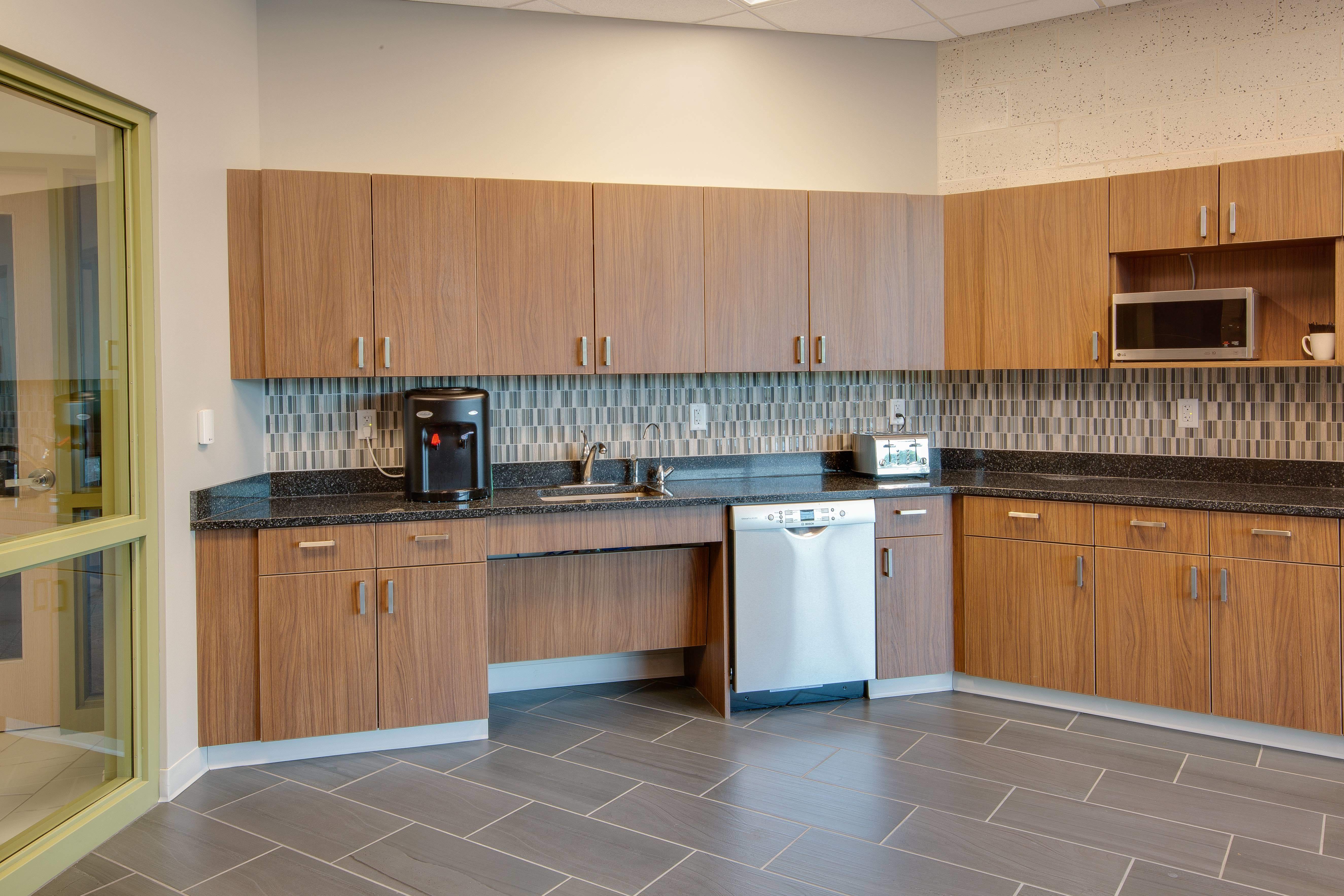 SKP Design Rx Optical Interior Office Breakroom Appliances | SKP Design