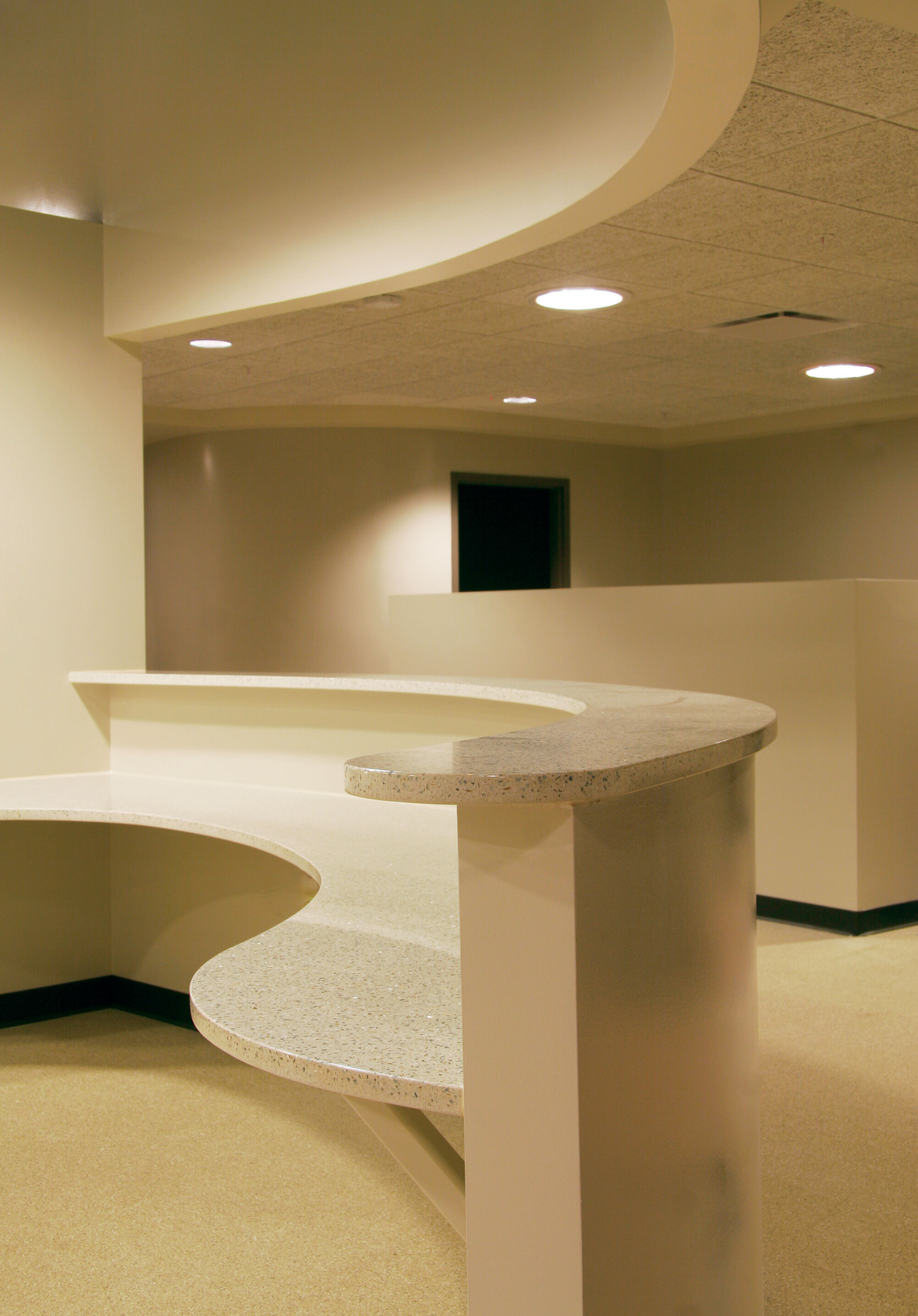 Sky Pearl Reception Desk | IceStone