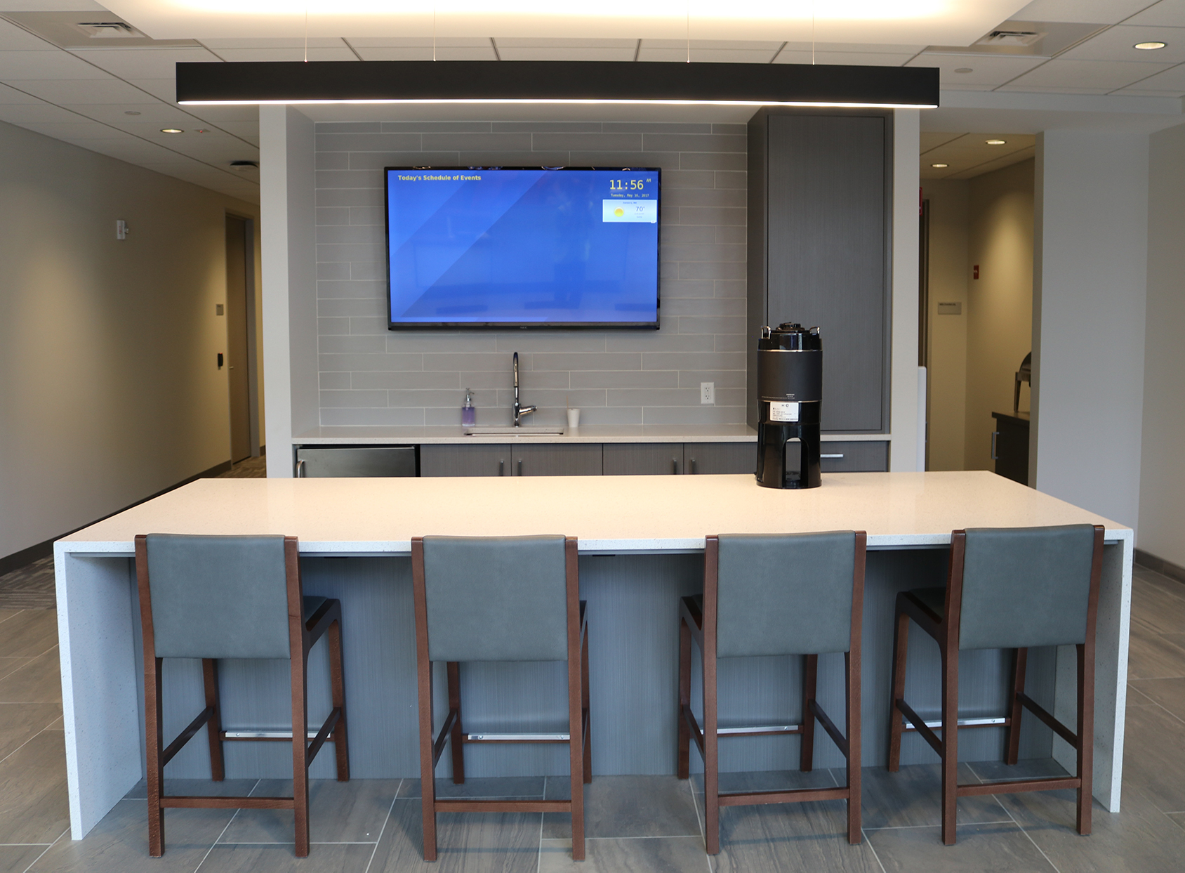 Small Corporate Kitchen | Windham Millwork Inc