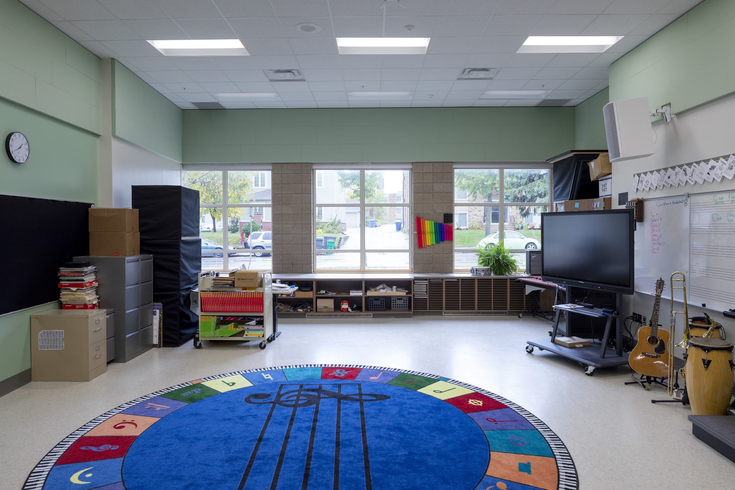 Stahl Construction Education Design Marcy Open School Interior Standing ...