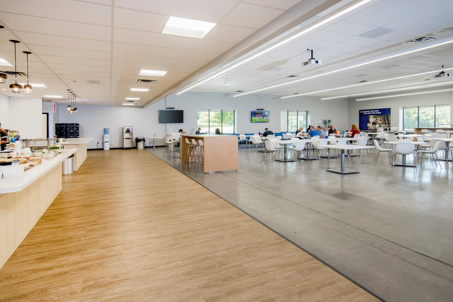 Steiner Construction Hillrom Spacious Breakroom Remodel | Steiner ...