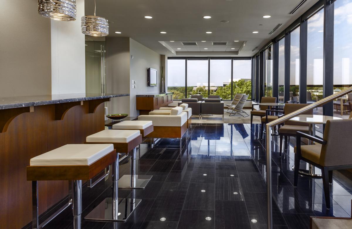 The Crump Firm Adams and Reese Interior Lounge | The Crump Firm