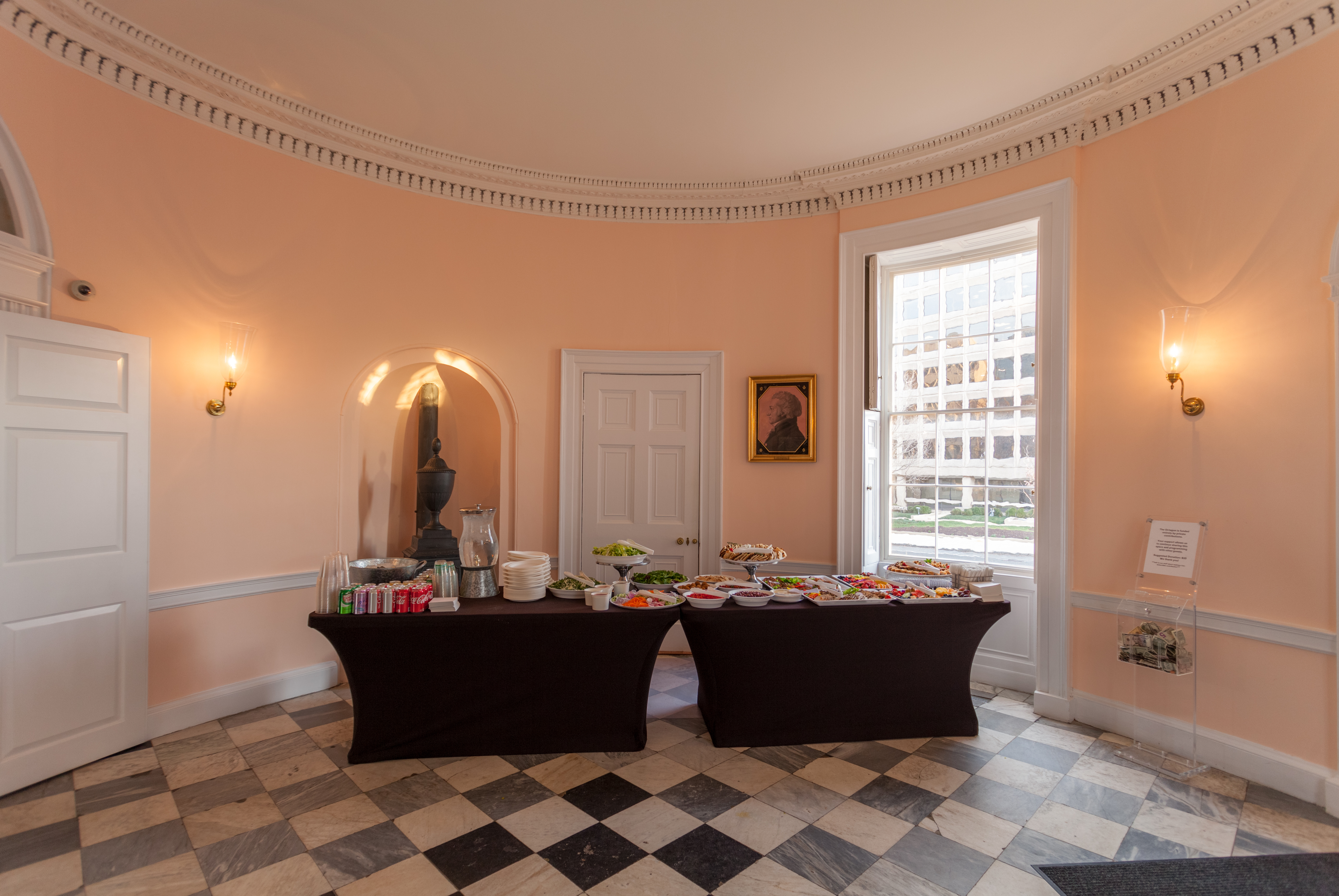 The Octagon Washington DC Entry Hall Catering Set-Up | Architects ...