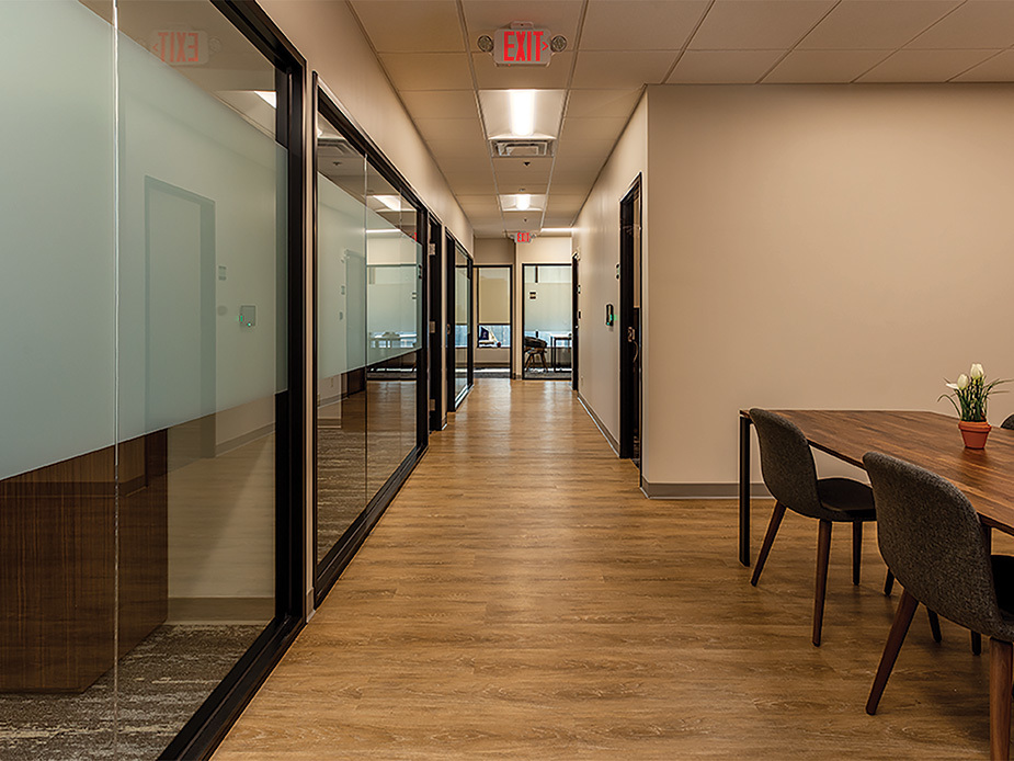 TRA Design constellation Brands hallway | TRA Design