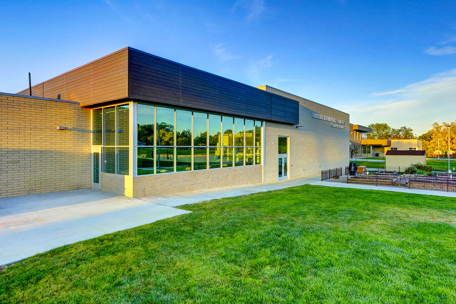 Tubelite emerald elementary school storefront windows window entrance ...