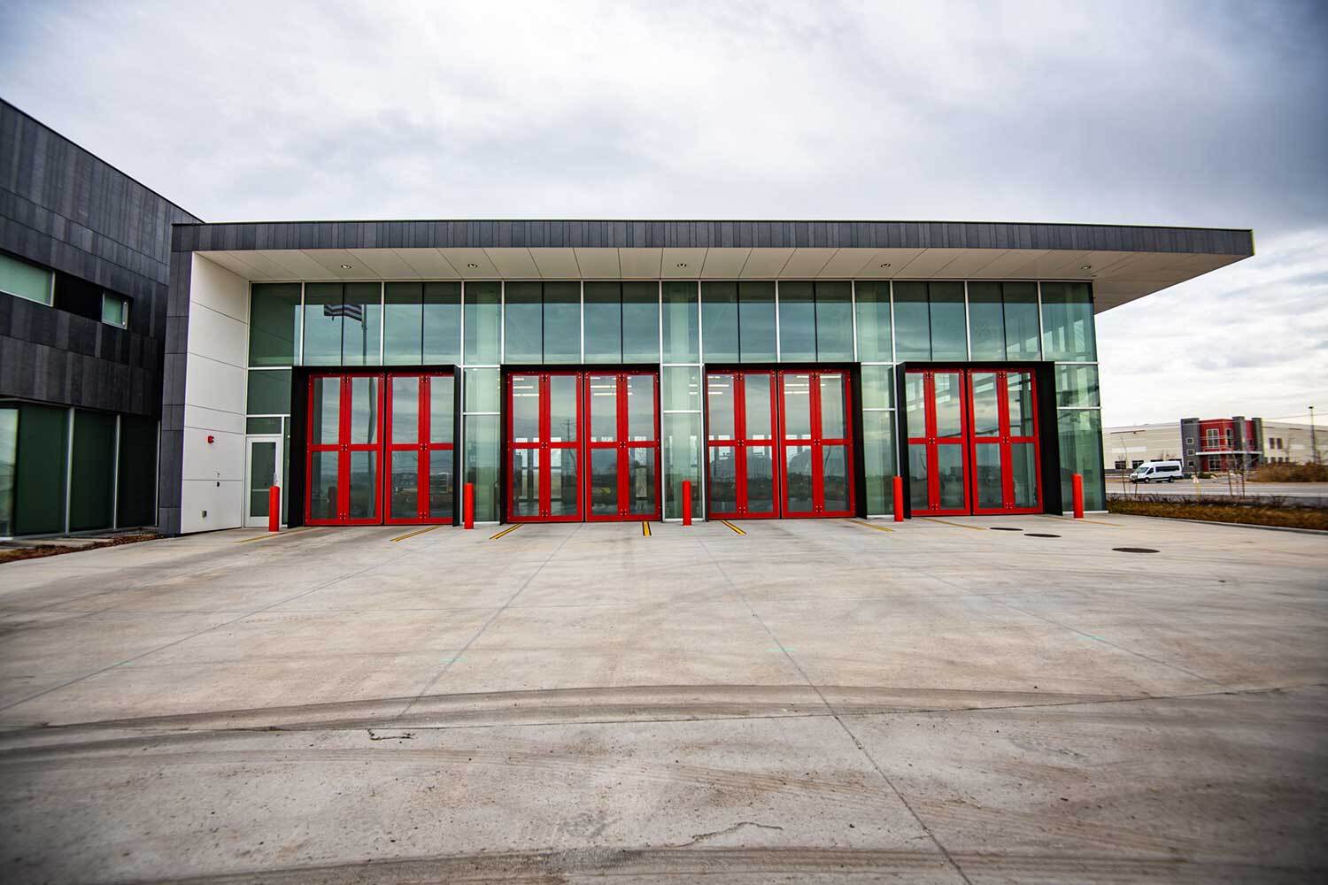Tubelite Salt Lake City Fire Station Exterior Curtain Wall System Fire ...