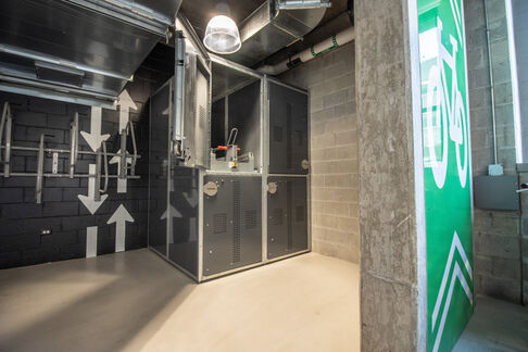 Two-tier bike locker | Dero Bike Racks