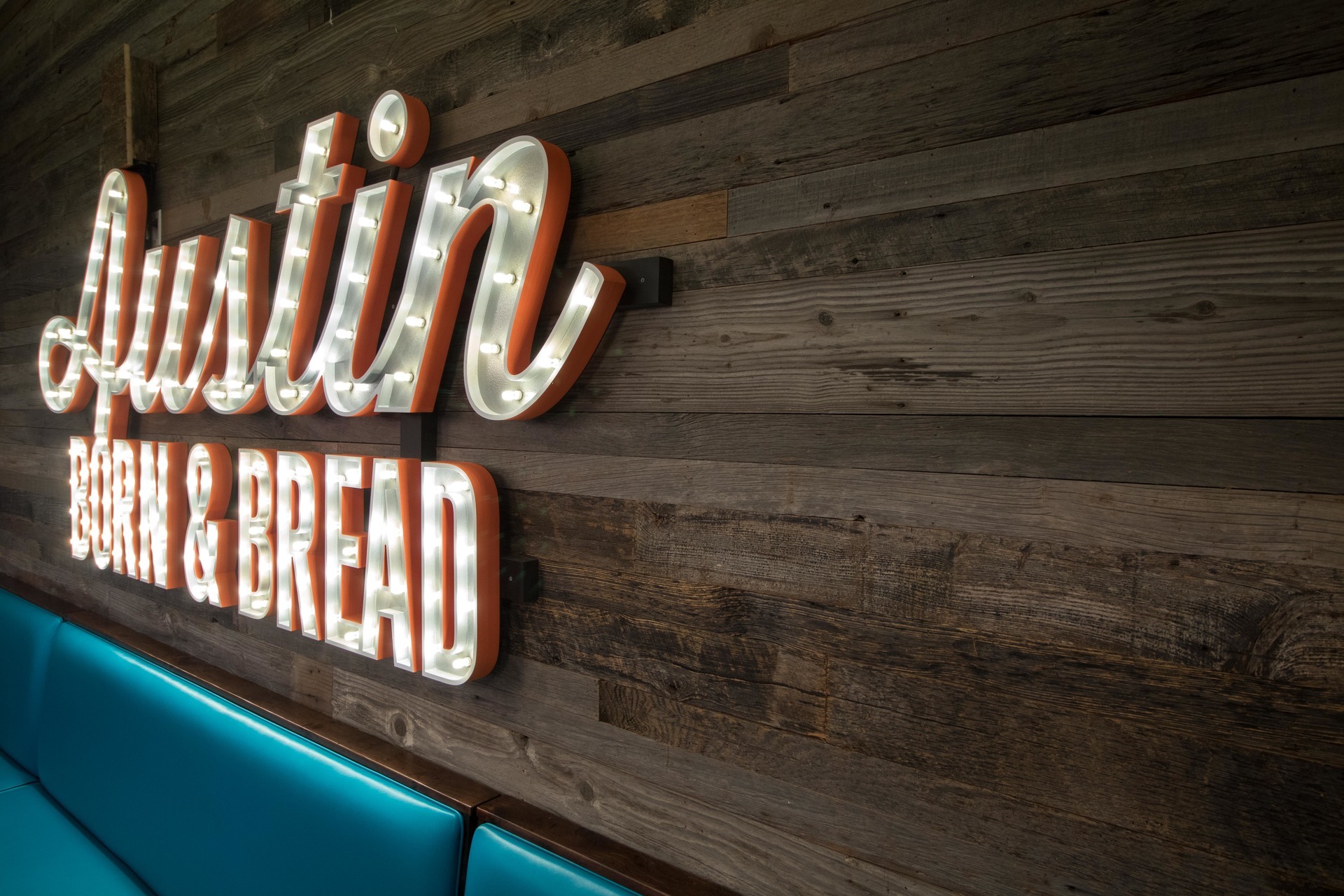 Urban Woods Scholtzskys Austin Eatery Wall Panel Dallas Texas | Urban ...
