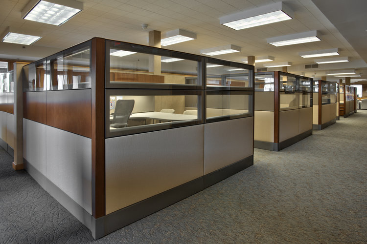 vanman architects and builders bank of elk river office work stations ...