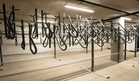 Vertical+ No Scratch® Bike Racks | Sportworks