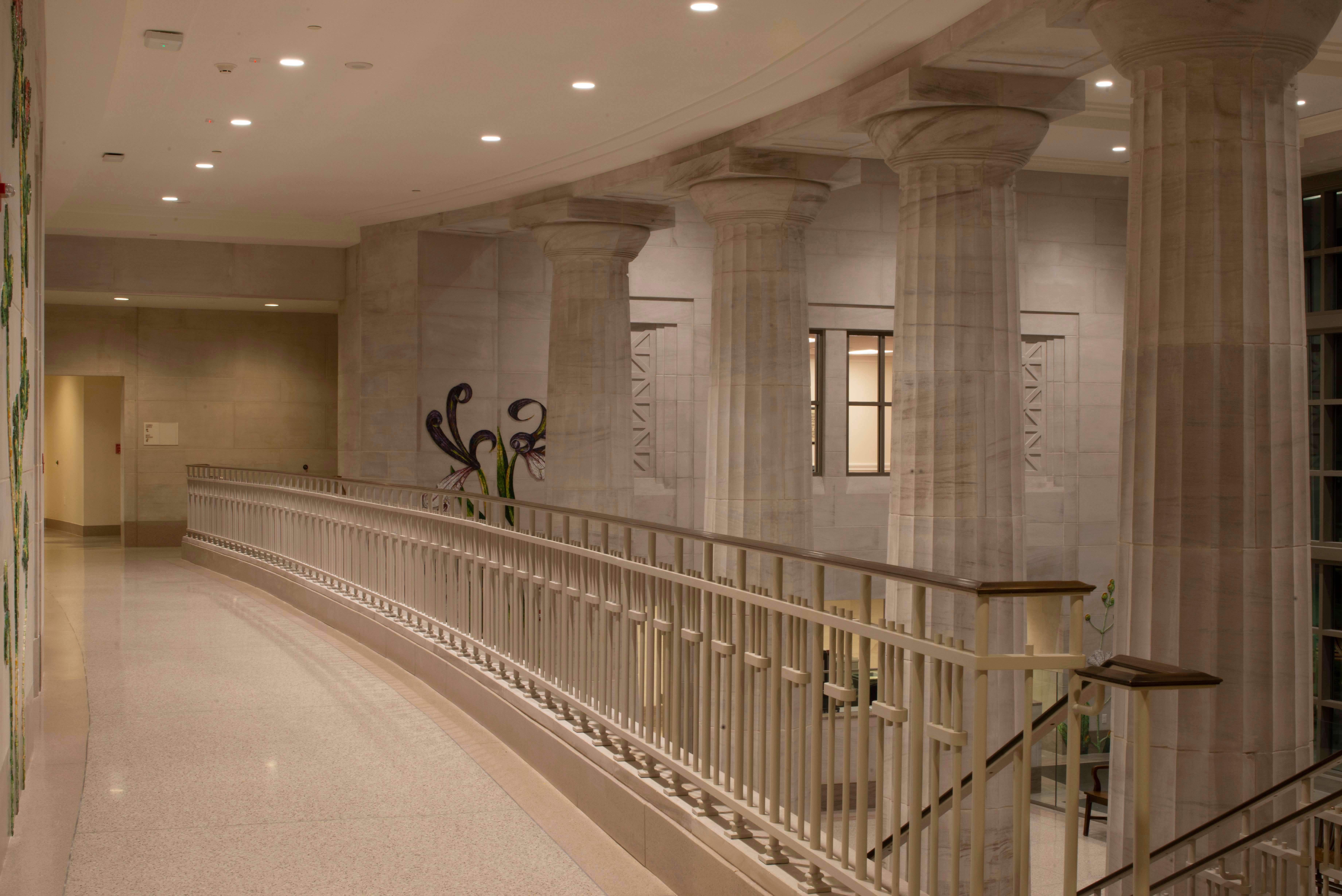Vetter Stone Mobile Courthouse Interior Hallway Railing | Vetter Stone