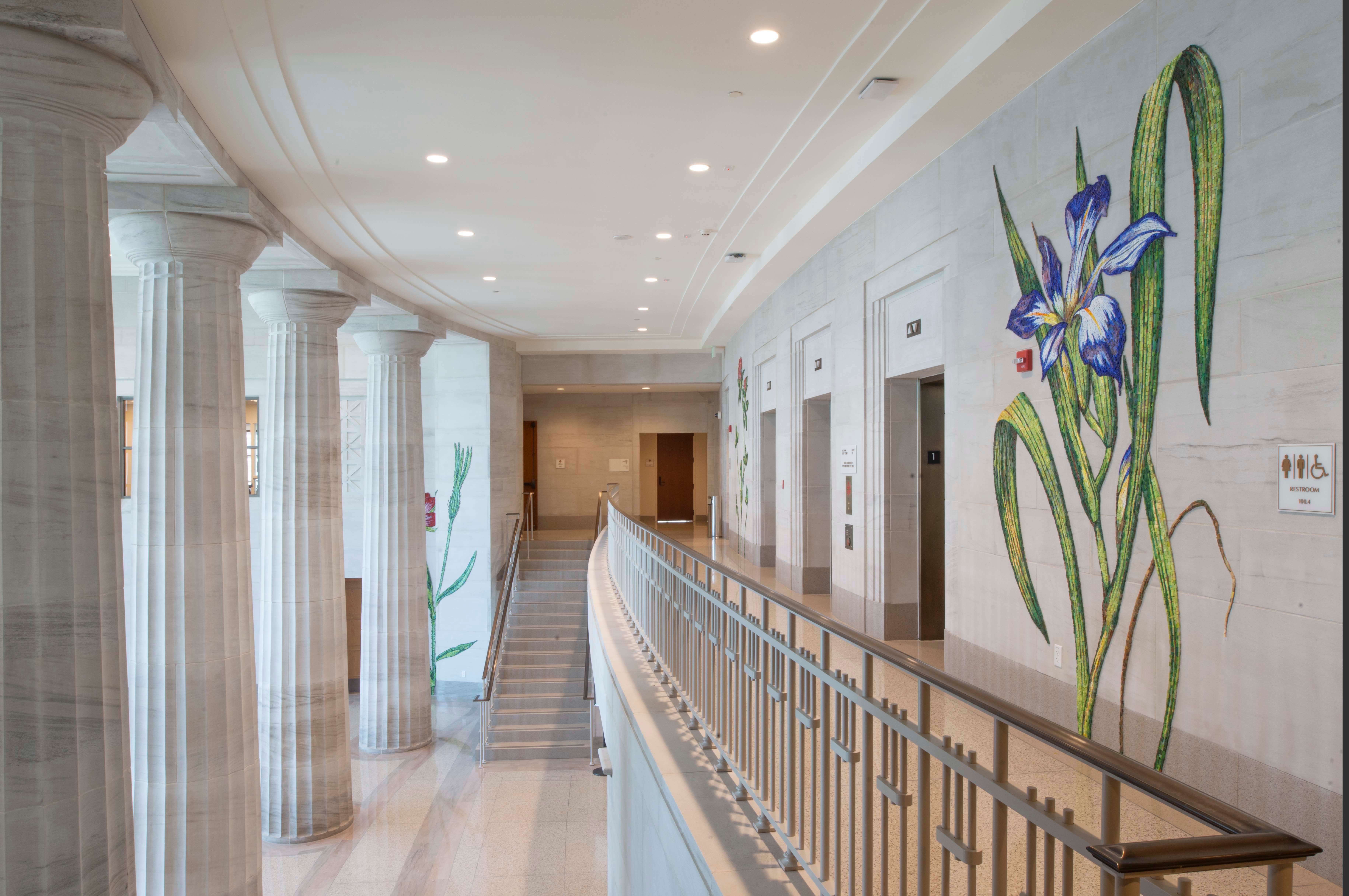 Vetter Stone Mobile Courthouse Interior Lobby Stairway | Vetter Stone